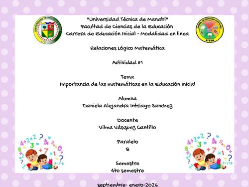 Book Creator | Importancia de las matemáticas en la Educación Inicial