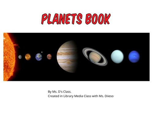 Book Creator | Planets Book