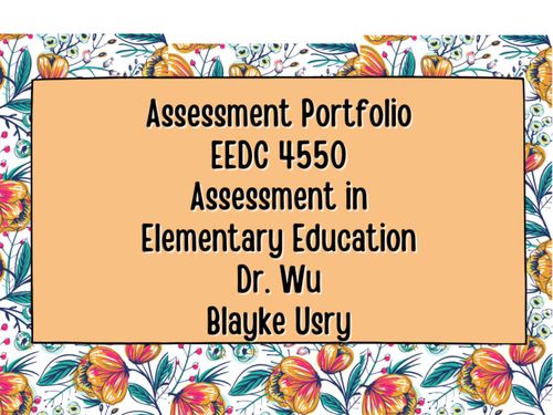 Book Creator | Final Exam Growth/Achievement Portfolio