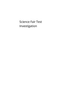 Book Creator | Science Fair Test Investigation