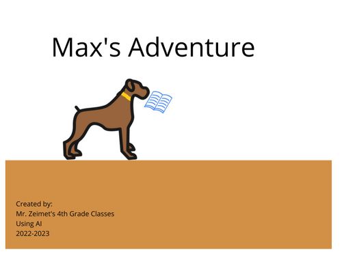Book Creator | Max's Adventure