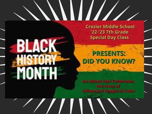 Book Creator | DID YOU KNOW? +Black Hist. Month eBook