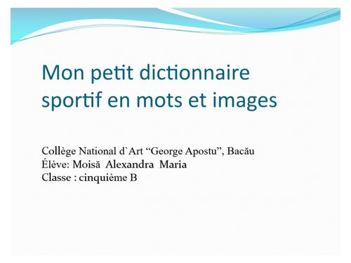 Book Creator | Mon pettit dictionnaire