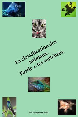 Book Creator | La classification des animaux. Partie 1, les vertébrés.