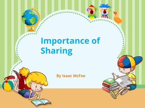 Book Creator | Importance of Sharing