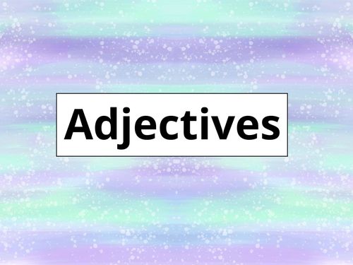 Book Creator | (copy) Adjectives