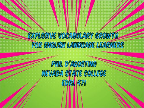 Book Creator | Vocabulary Program EDRL 471