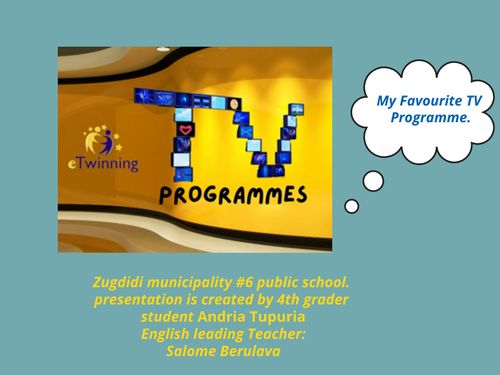 Book Creator | My Favourite TV Programme