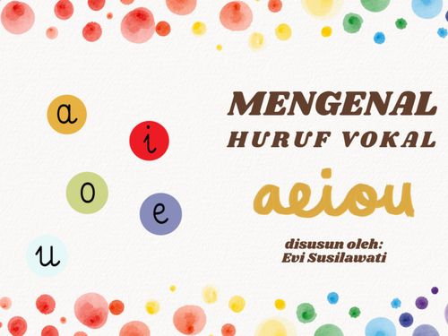 Book Creator | Mengenal huruf vokal