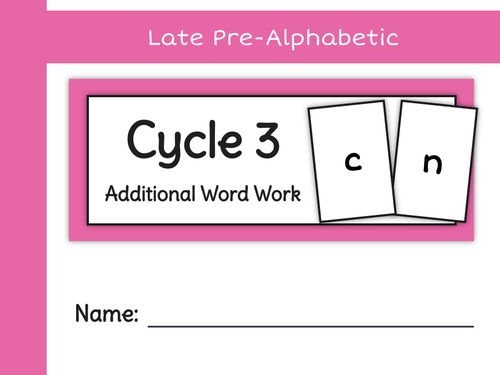 Book Creator | Late Pre-Alphabetic- Cycle 3- Additional Word Work