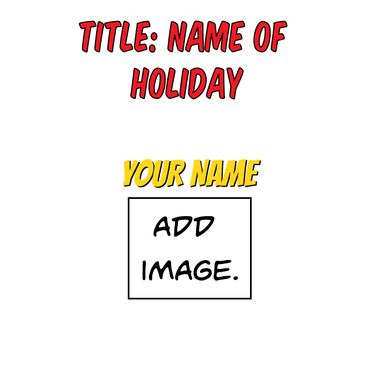 Book Creator | Holiday Book TEMPLATE to copy