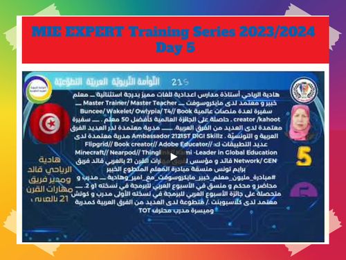 Book Creator | Mie Expert Training Series 2023/2024 ARAB Group 21STDIGISKILLZ