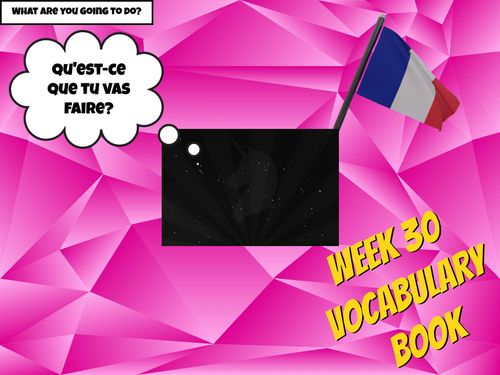 Book Creator | Year 9 French week 30