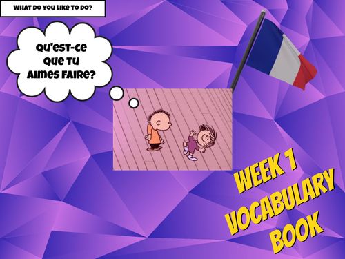Book Creator | Year 9 French week 1