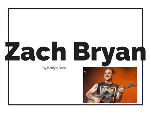 Book Creator | Zach Bryan