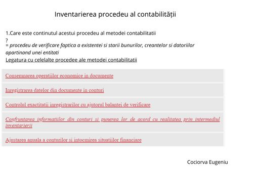 Book Creator | Inventarierea procedeu al contabilitatii