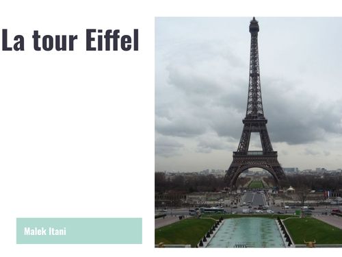Book Creator | La tour eiffle