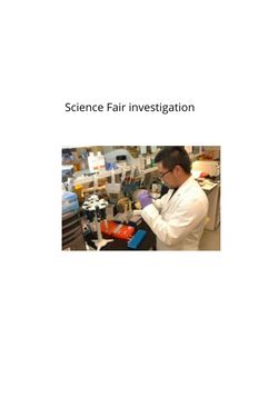 Book Creator | Science fair investigation