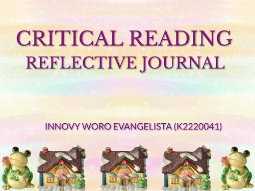 Book Creator | Reflective Journal