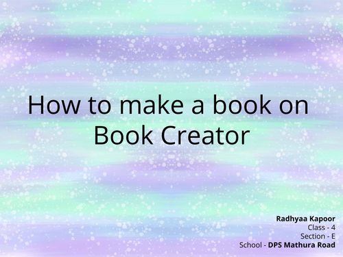 Book Creator | How to make a book on book creator