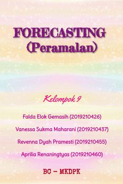Book Creator | Modul Forecasting (Peramalan)