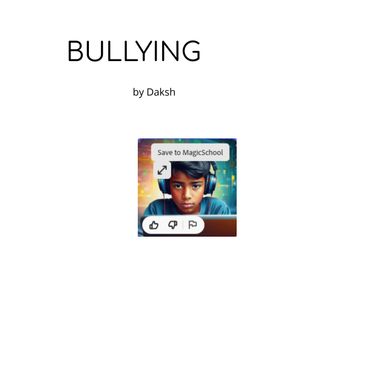 Book Creator | Bullying