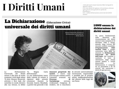 Book Creator | i diritti umani