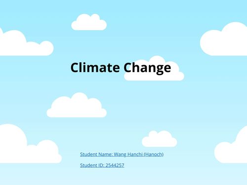 Book Creator | Climate Change