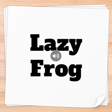 Book Creator | Lazy Frog