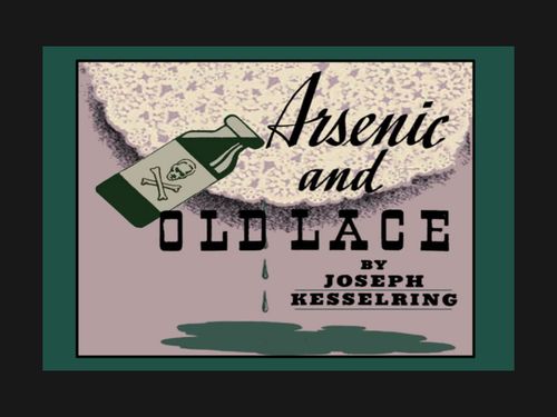 Book Creator | Arsenic and Old Lace Script