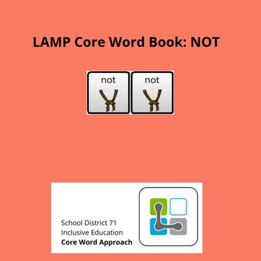 Book Creator | LAMP Simple Core Word Book: NOT