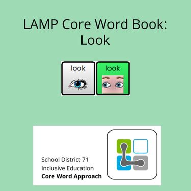 Book Creator | LAMP Core Word Book: Look