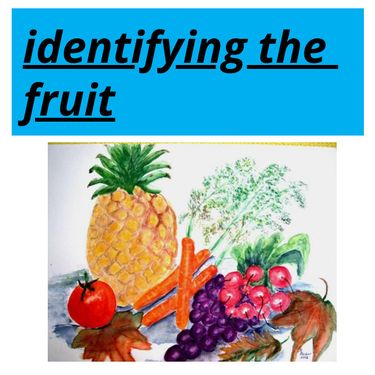 Book Creator | identify the fruits