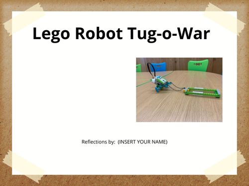 Book Creator | Lego WeDo Reflection Template
