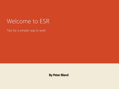 Book Creator | Welcome to ESR