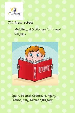 Book Creator | This is our school Etwinning programm- Our Multilingual dictionary