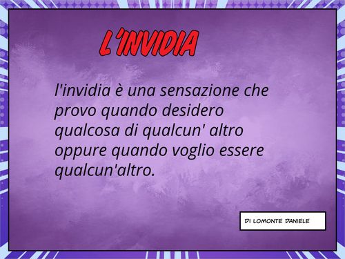 Book Creator | L'invidia secondo un invidioso