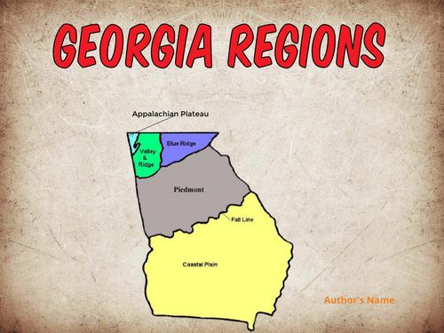 Book Creator | Georgia Regions Template