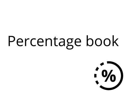 Book Creator | Percentage book
