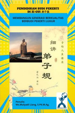 Book Creator | (copy) (copy) Pendidikan Budi Pekerti Di Zi Gui 弟子规