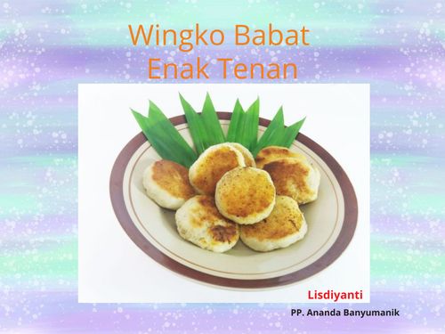 Book Creator | wingko babat enak tenan