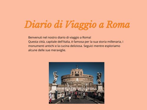 Book Creator | Diario di viaggio a Roma