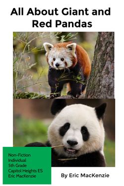 Book Creator | All About Giant and Red Pandas