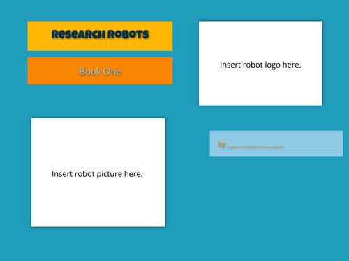 Book Creator | Robot Notebook Template
