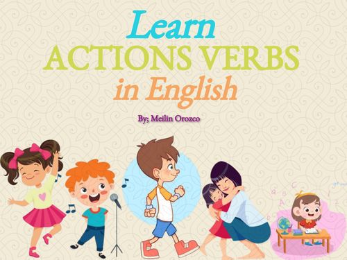 Book Creator | ACTION VERBS