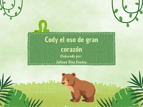Book Creator | Cody el oso de gran corazón