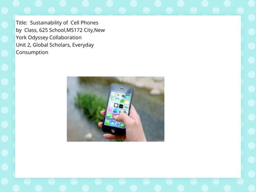 Book Creator | Cell Phone Sustainability Product Photo Journal