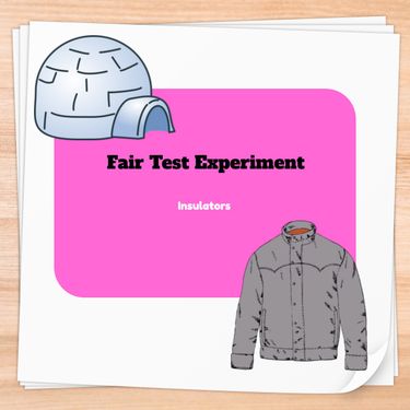 Book Creator | Fair test experiment
