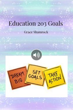 Book Creator | Education 203 Goals