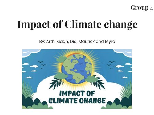 Book Creator | Impact of Climate Change
